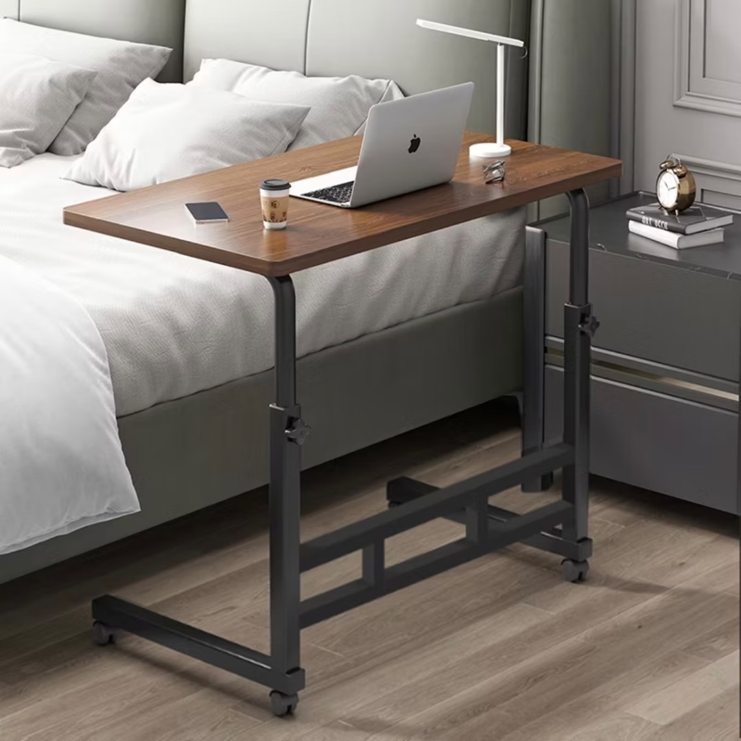 Height Adjustable Bedside Laptop Desk | Simple Sturdy Wooden Computer ...