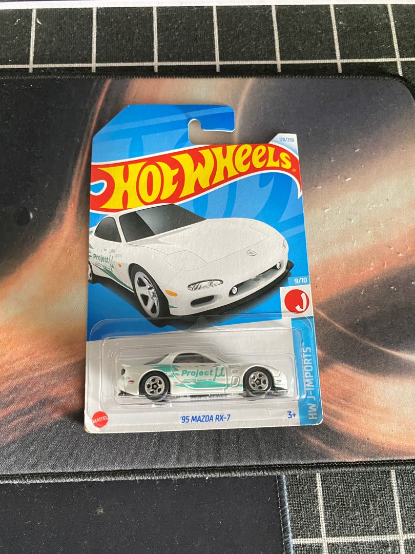 Hotwheels Mazda Rx7 Project U White, Hobbies & Toys, Toys & Games on ...