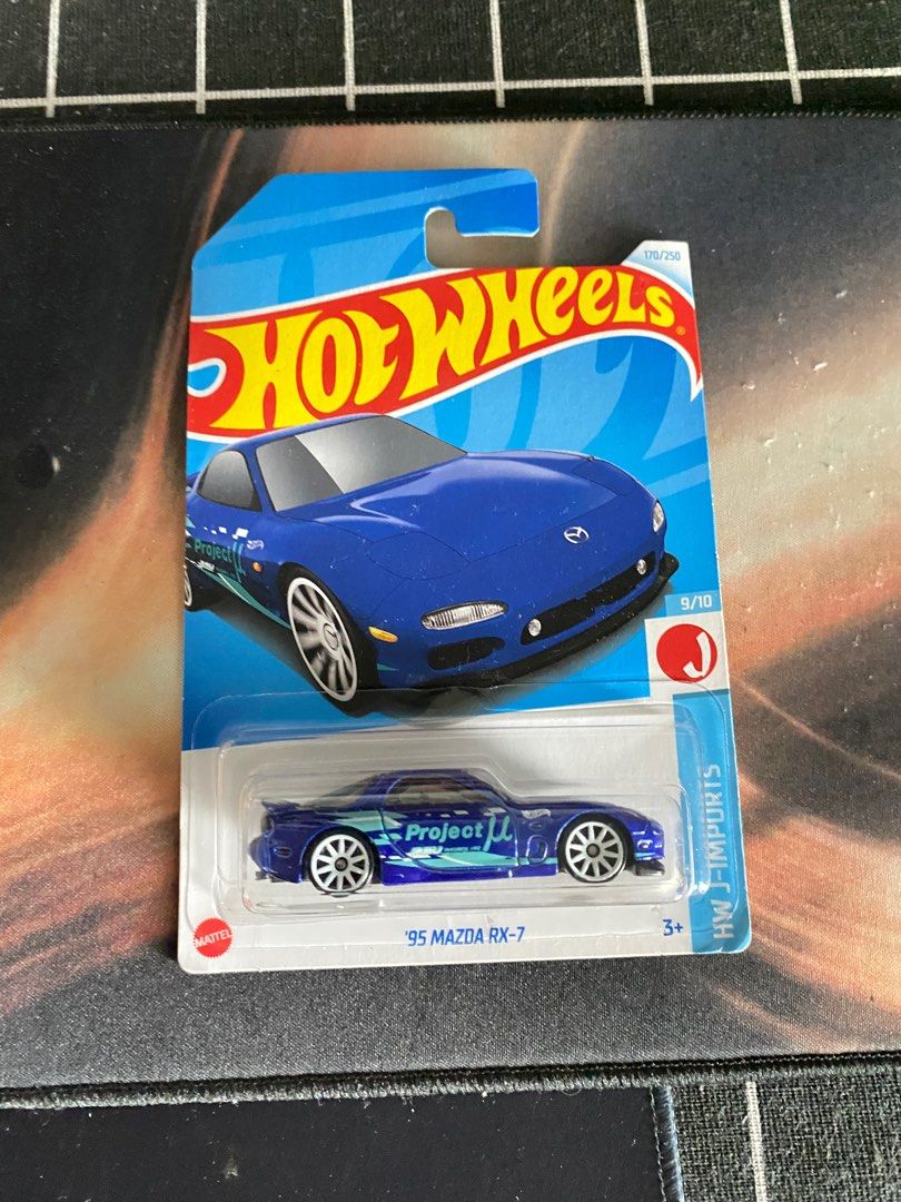 Hotwheels Rx7 Project U Blue, Hobbies & Toys, Toys & Games on Carousell