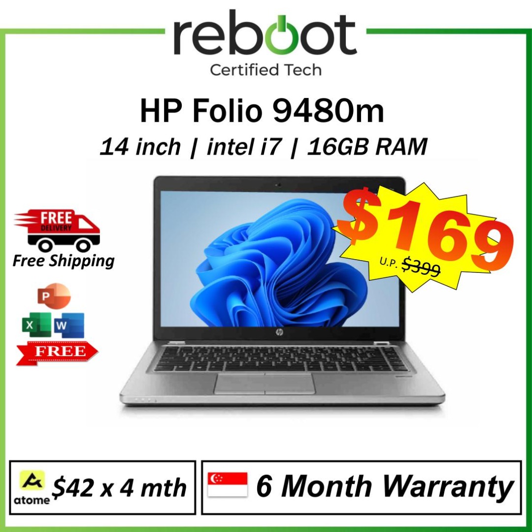HP Folio 9480m i5/i7 Laptop - 15GB RAM + 512GB SSD - Fast Speed ...