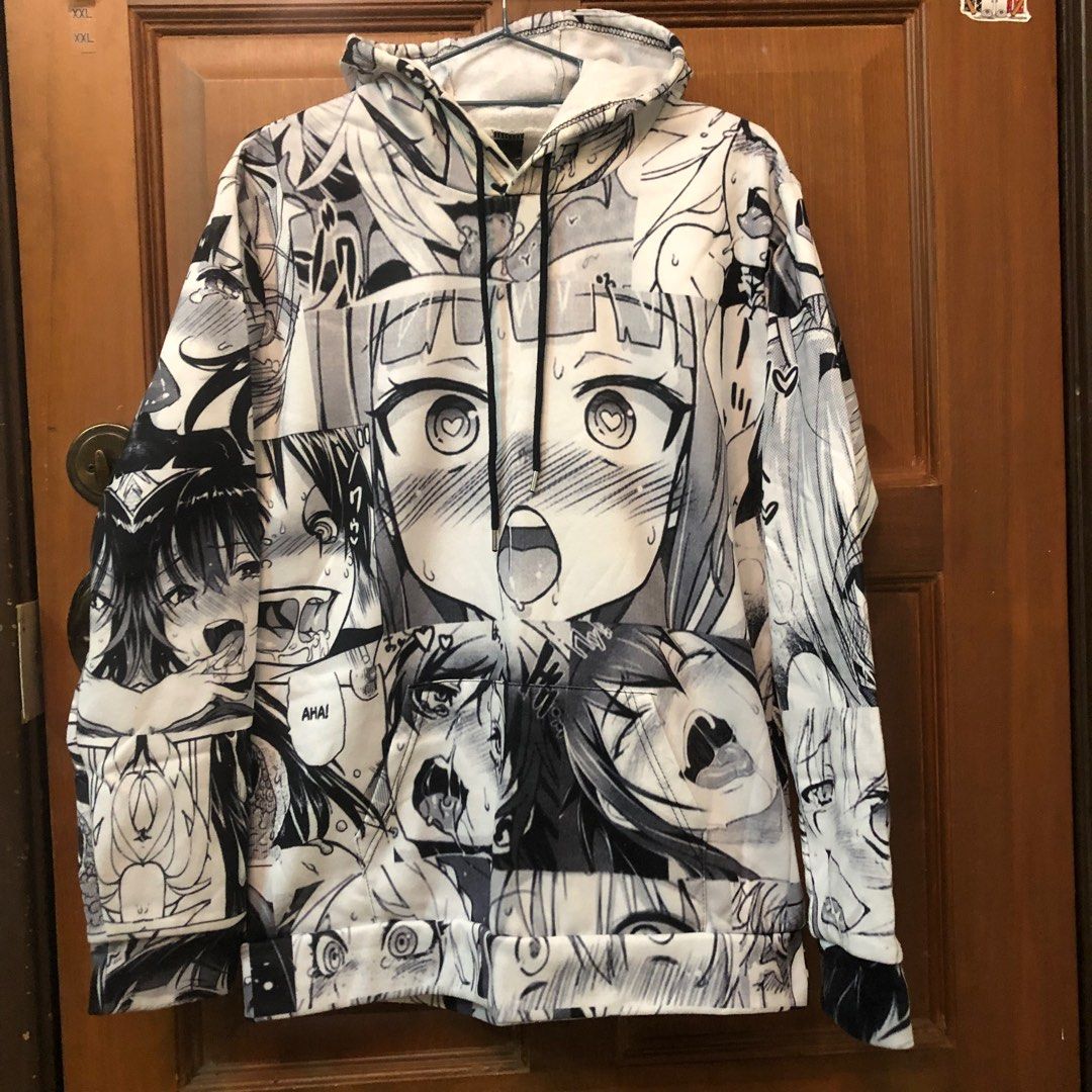 Iconic Hentai Ahegao Hoodie, Men's Fashion, Tops & Sets, Hoodies on ...