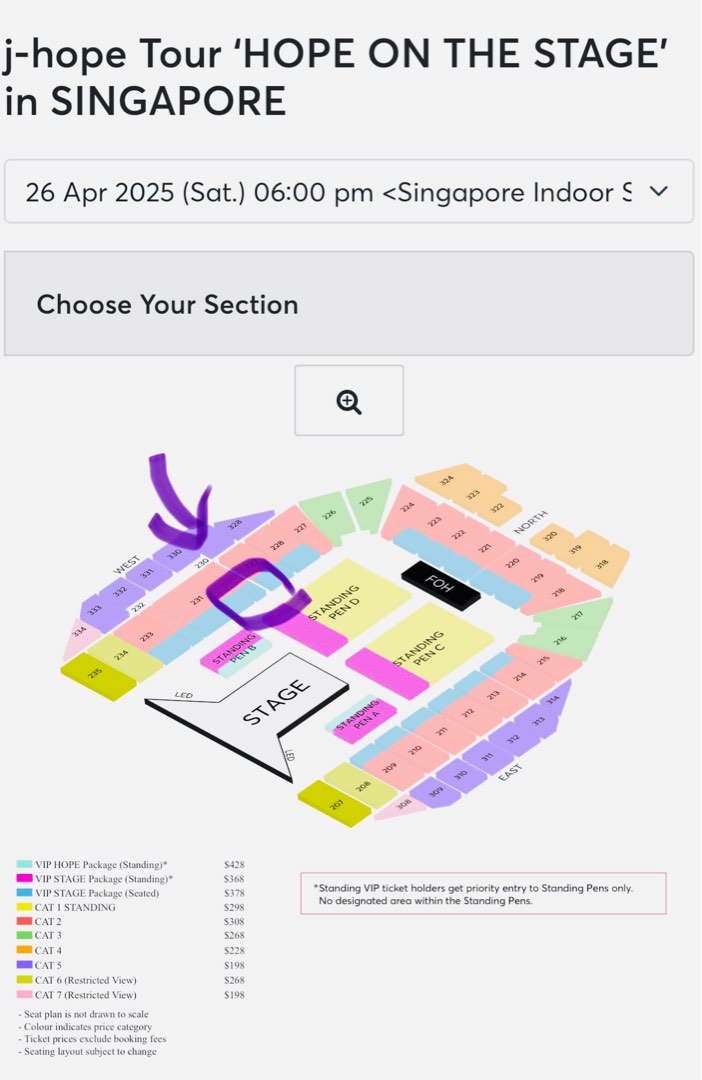 Jhope VIP seated x 2 together, Tickets & Vouchers, Event Tickets on ...