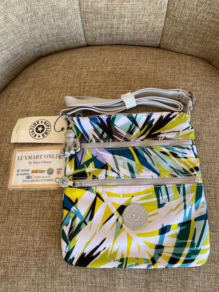 Kipling Keiko Bright Palm Sling Bag, Women's Fashion, Bags & Wallets ...