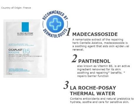 La Roche Posay Cicaplast B5 Pro Repair Mask, Beauty & Personal Care ...