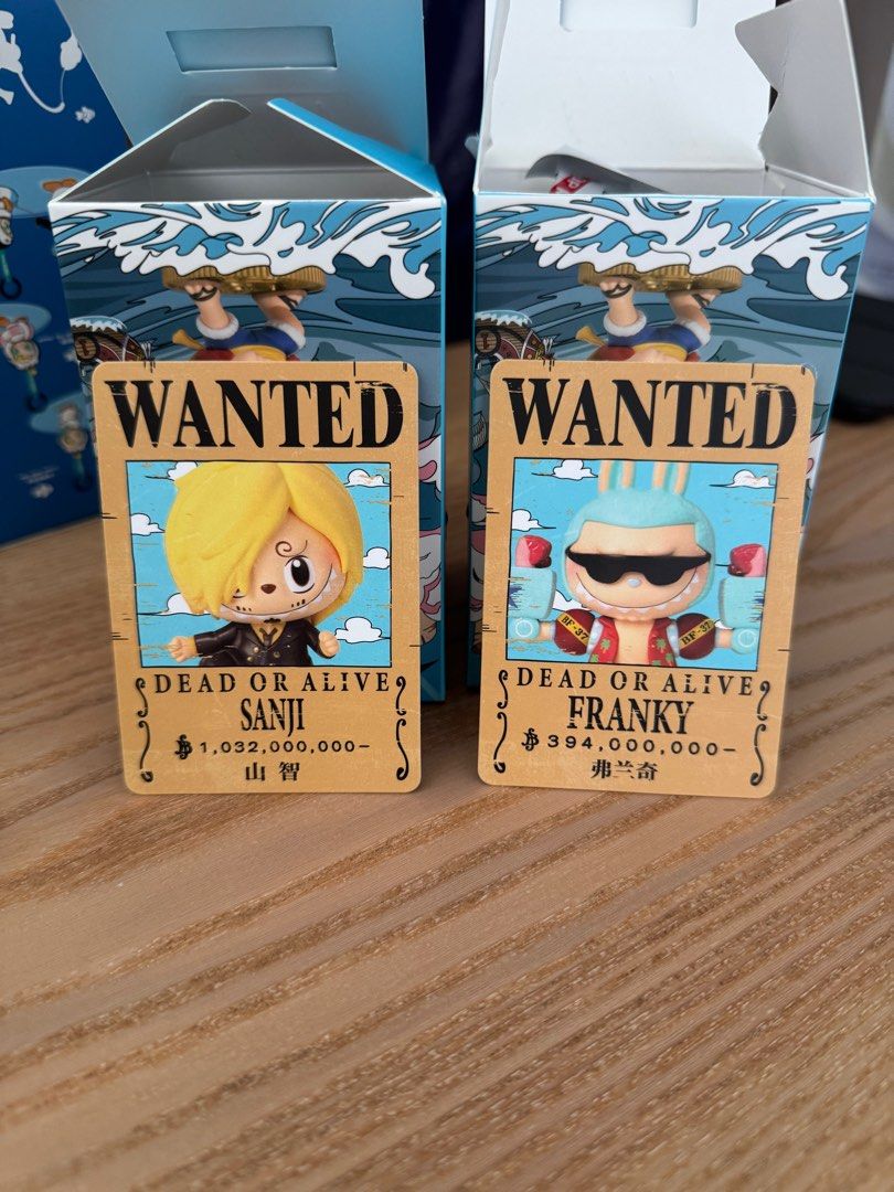 Labubu One piece figurine Franky Usopp Sanji Nico Robin, Hobbies & Toys ...