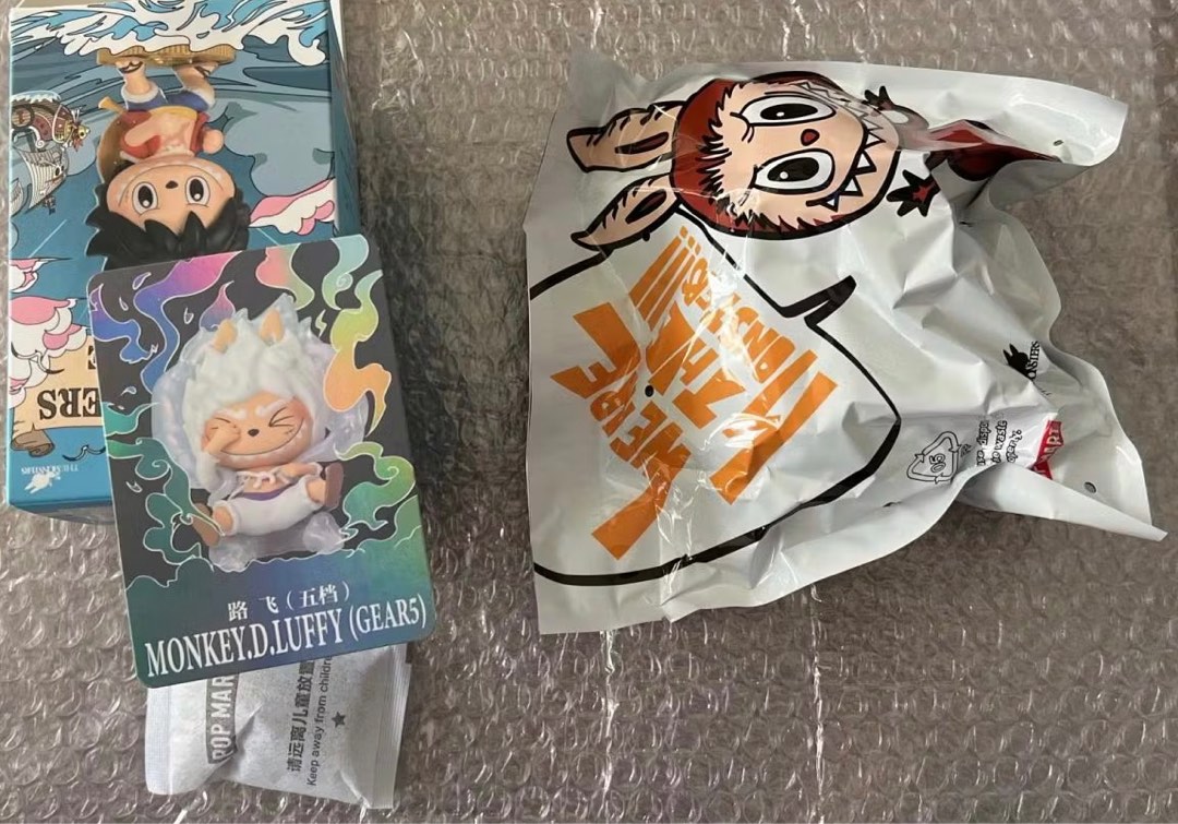 Labubu One Piece Secret Luffy Gear 5, Hobbies & Toys, Collectibles ...