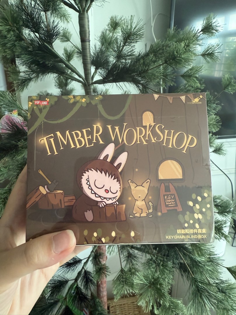 Labubu Timber workshop keychain, Hobbies & Toys, Toys & Games on Carousell