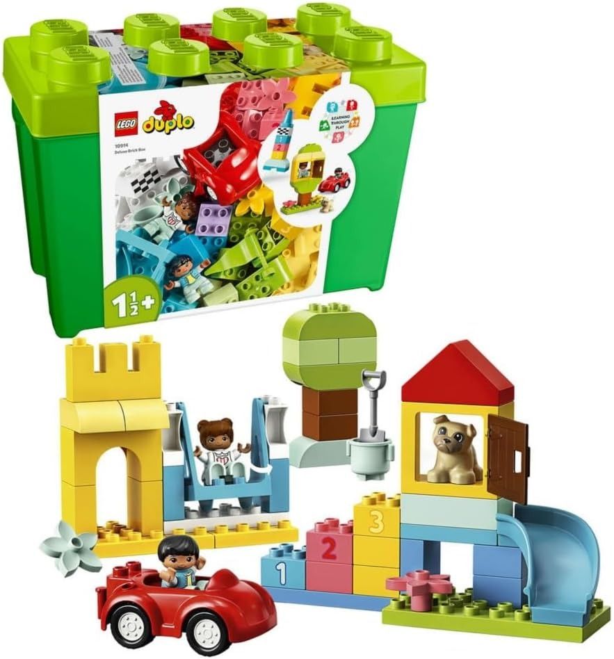 LEGO DUPLO Classic Deluxe Brick Box 10914 Starter Set With Storage Box ...