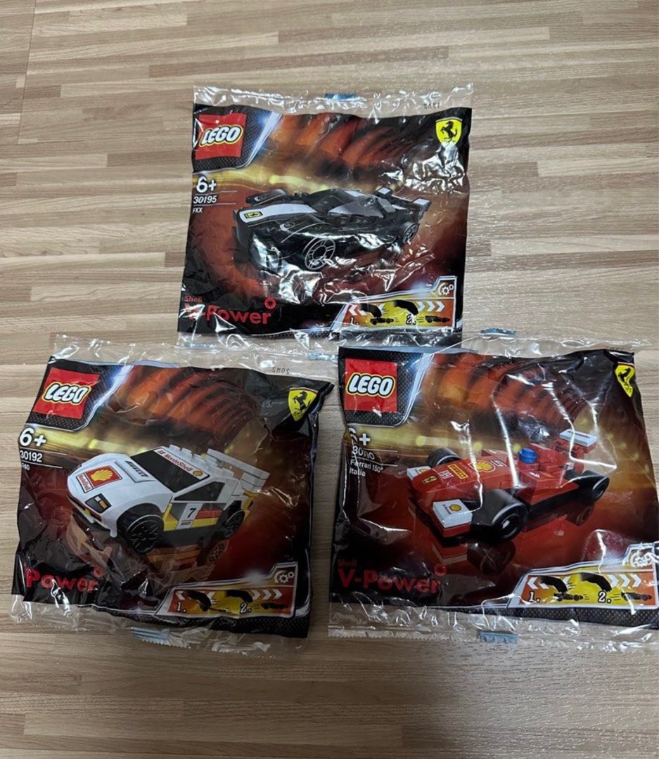 LEGO Shell V-Power Ferrari (30190, 30192, 30195) Car Speed Champion ...