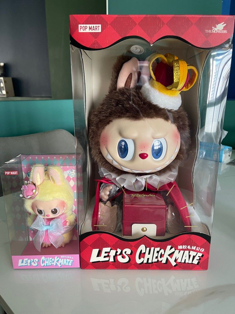 WTS / WTT Let’s checkmate king and queen labubu set, Hobbies & Toys ...