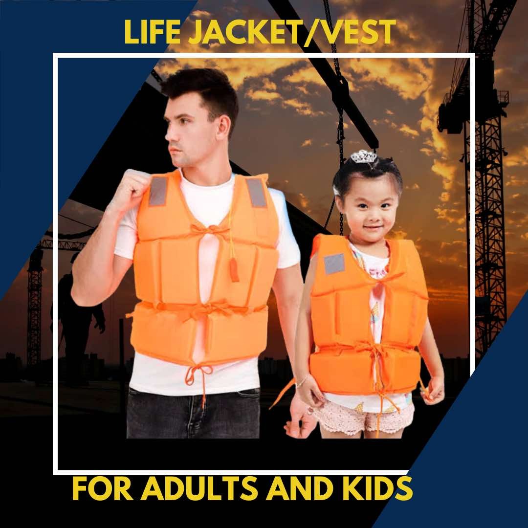 Life Vest Life Jacket Ordinary with Whistle, Sports Equipment, Sports ...