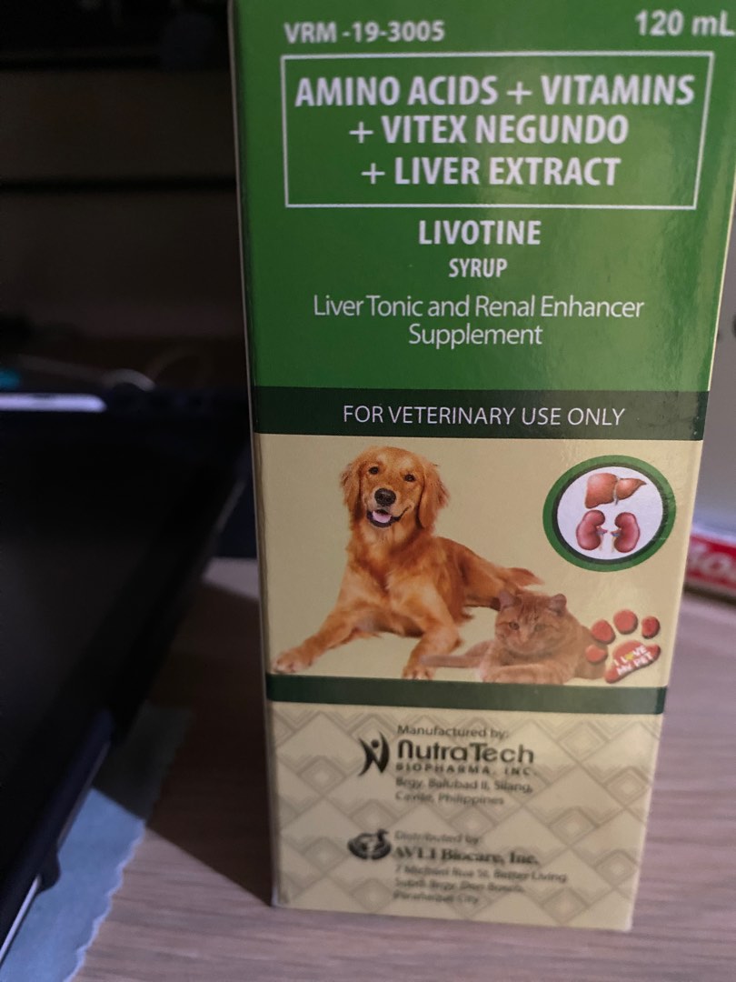 Livotine Syrup 120 mL for Dogs and Cats, Pet Supplies, Health ...