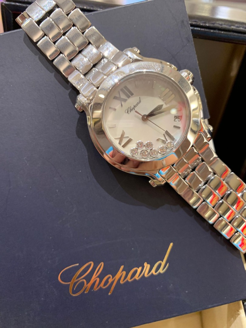 Luxury Chopard Happy Sport Watch - Stunning Mother-of-Pearl Face with ...