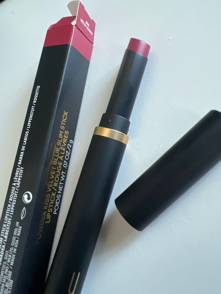 mac powder kiss velvet blur slim stick in wild sumac, Beauty & Personal ...