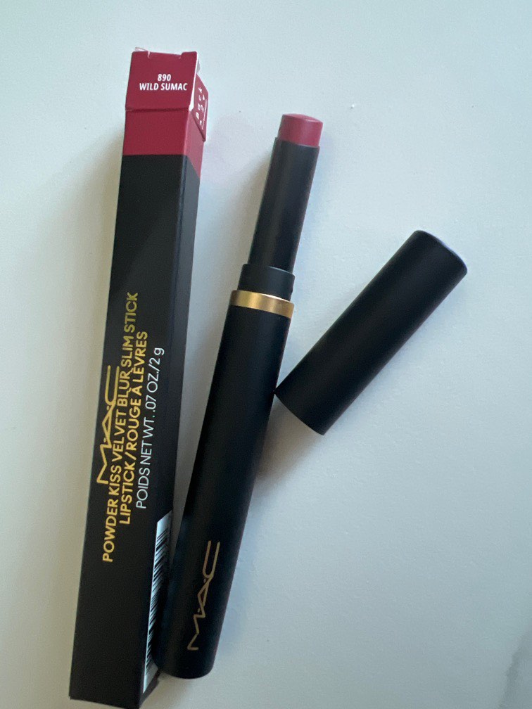 mac powder kiss velvet blur slim stick in wild sumac, Beauty & Personal ...