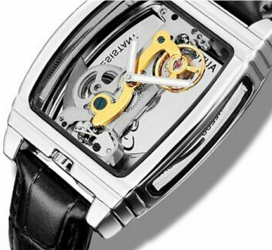 Mens Flywheel Bridge Movement Exhibition Wrist Watch, Luxury, Watches ...