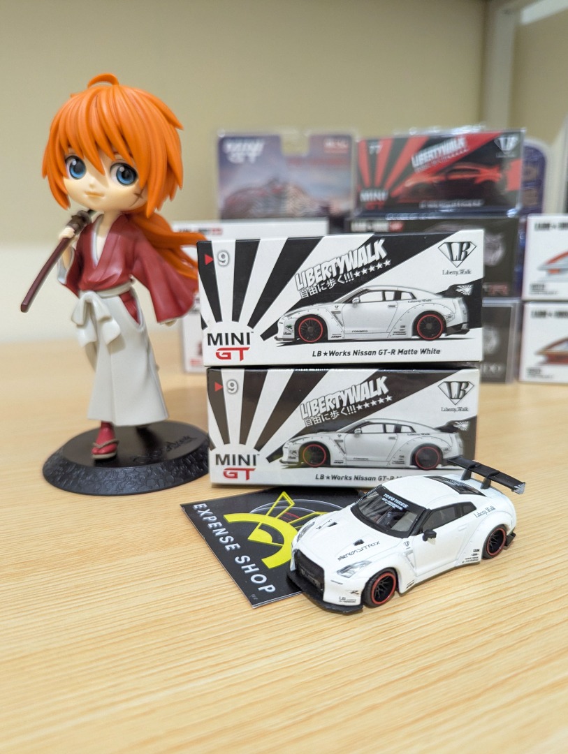 Mini GT 9 LB Works Nissan GTR R35 Type 1, Rear wing ver 1 Matte white ...