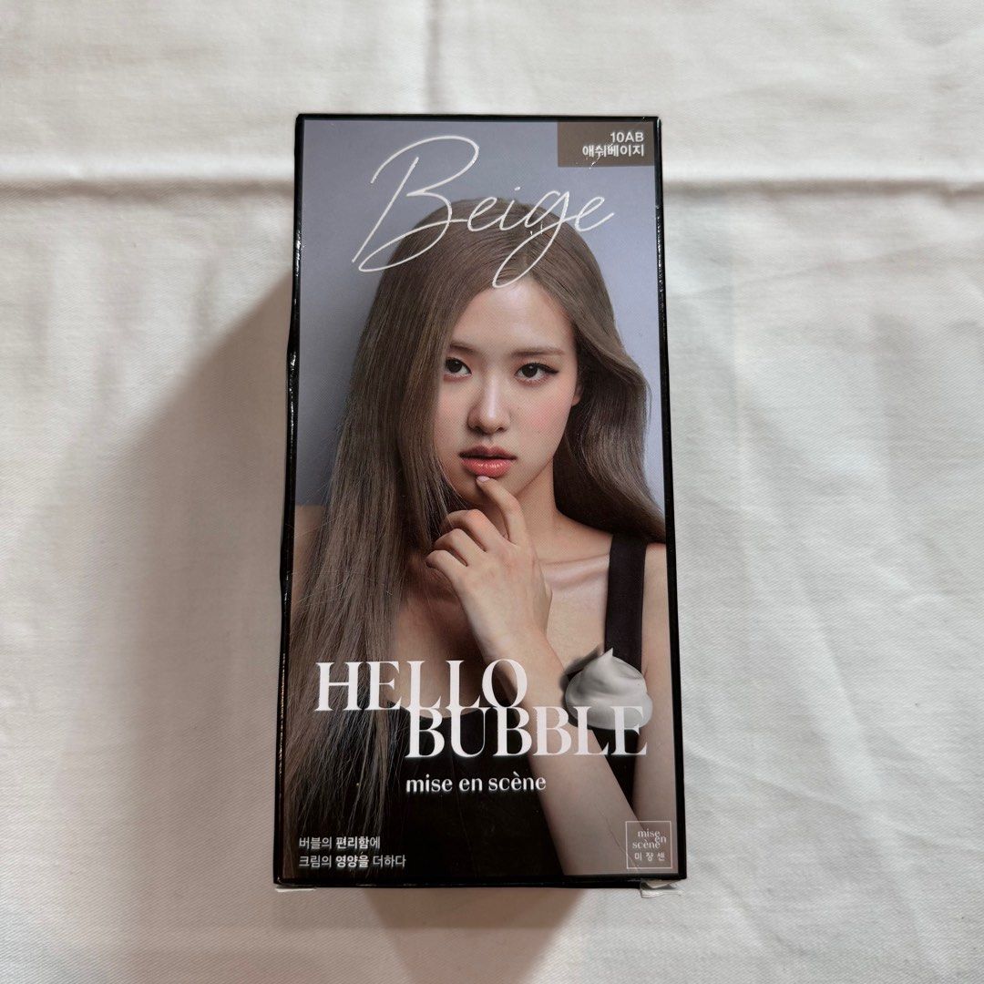 Mise En Scene Hello Bubble Foam Hair Dye Beige 10AB, Beauty & Personal ...