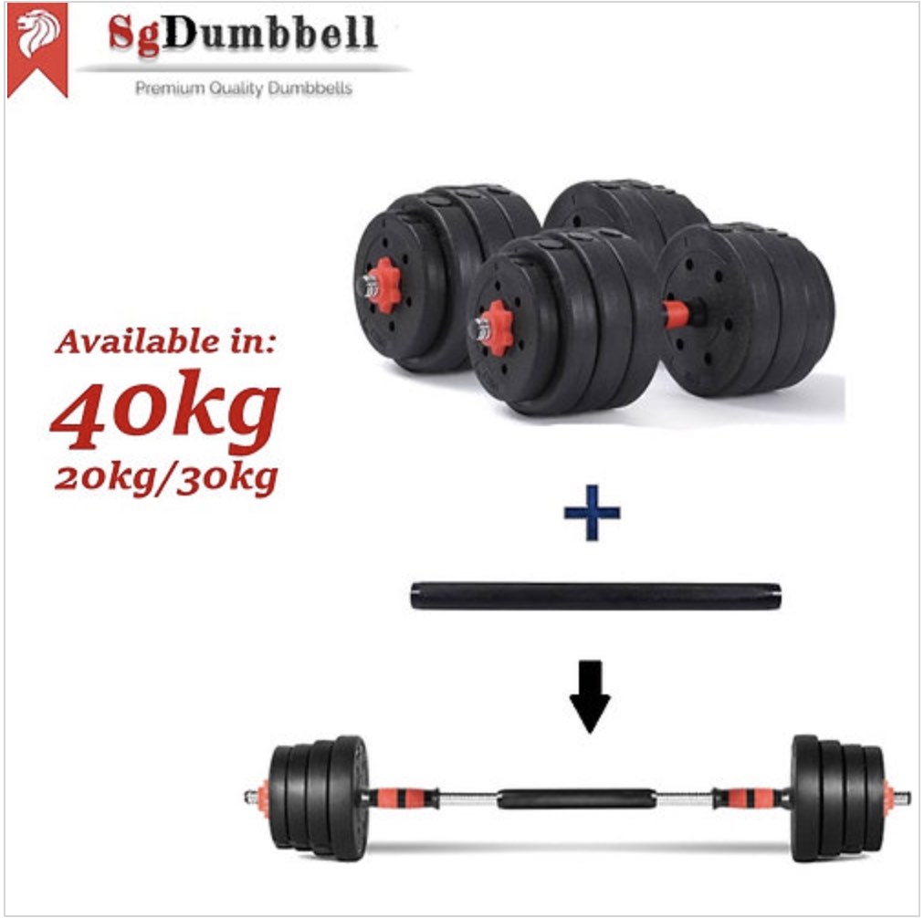 Modular 40kg Dumbbell Set + Free Aibi bench + Bonus extras - Barely ...