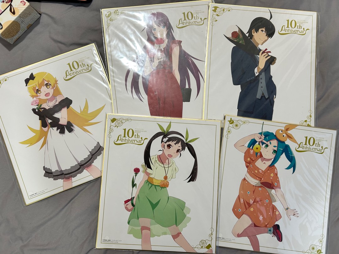 Monogatari series big Shikishi art board anime, Hobbies & Toys ...