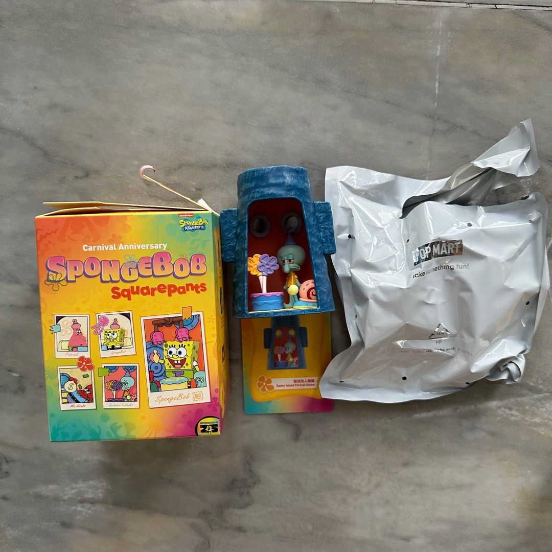 NEW Popmart 100% original sponge bob spongebob squarepants blind box bb ...