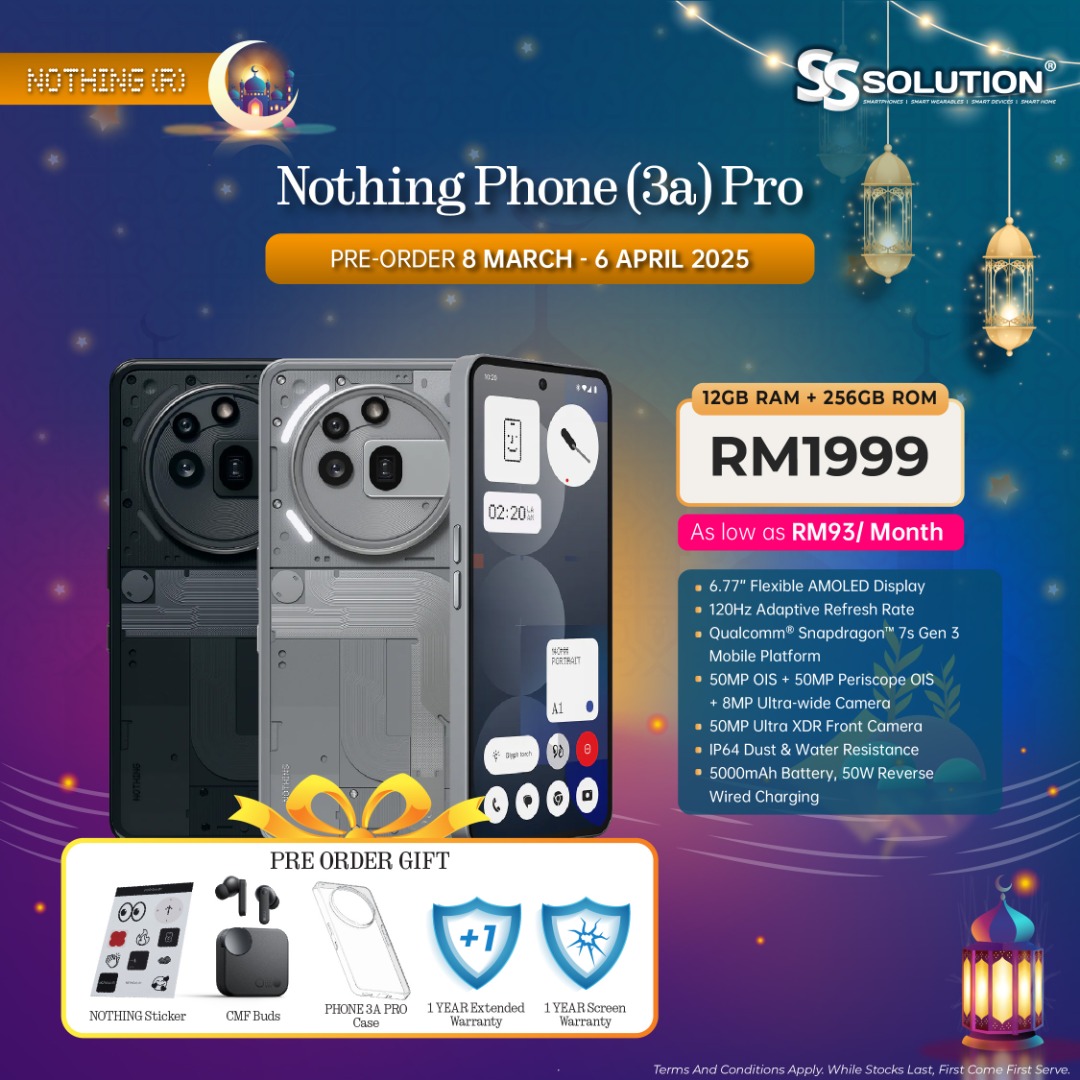 Nothing Phone (3a) Pro Black 256GB, Mobile Phones & Gadgets, Mobile ...