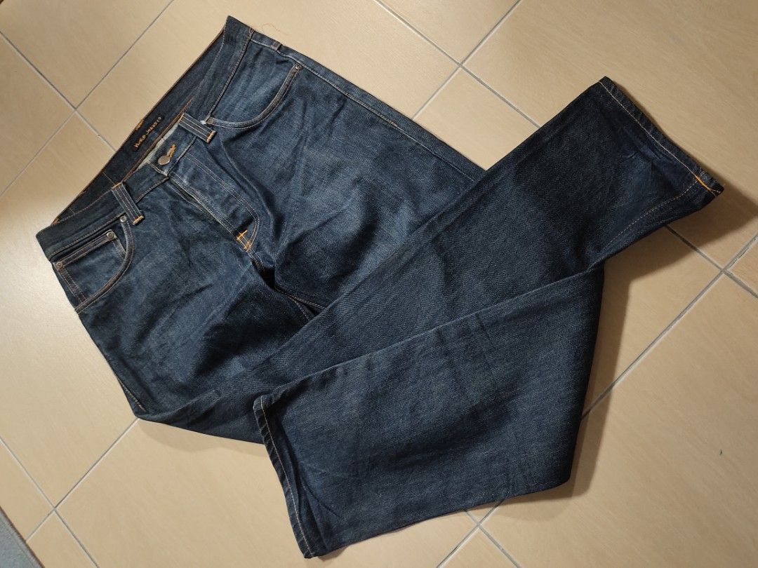 Nudie Average joe dry organic like new non selvedge, Men's Fashion ...