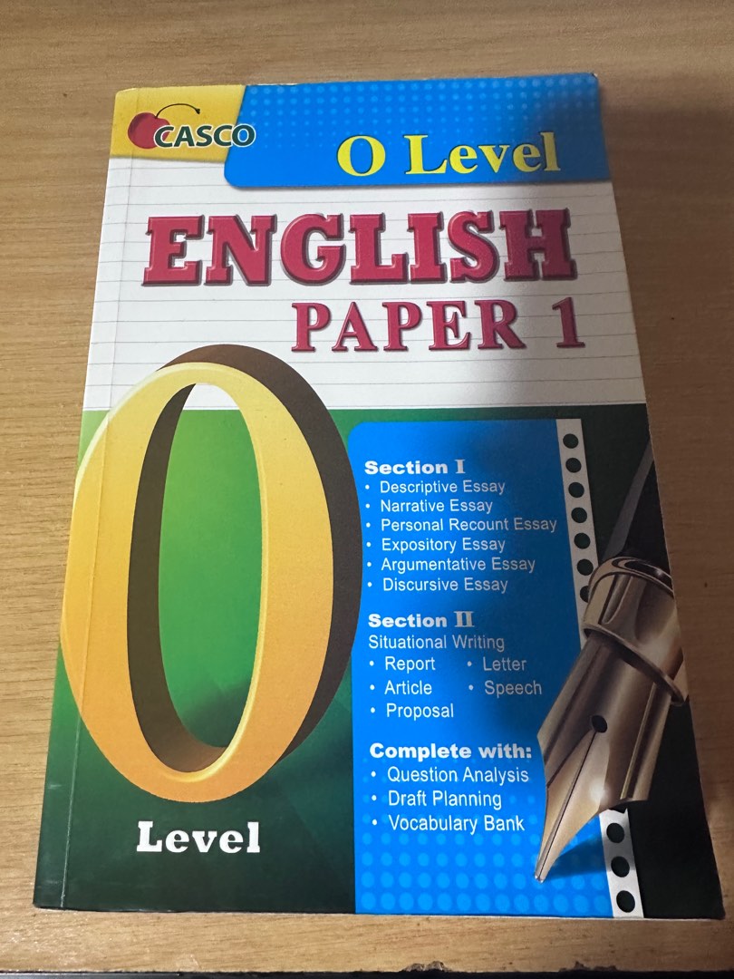 O level- English Paper 1 Essay book, Hobbies & Toys, Books & Magazines ...