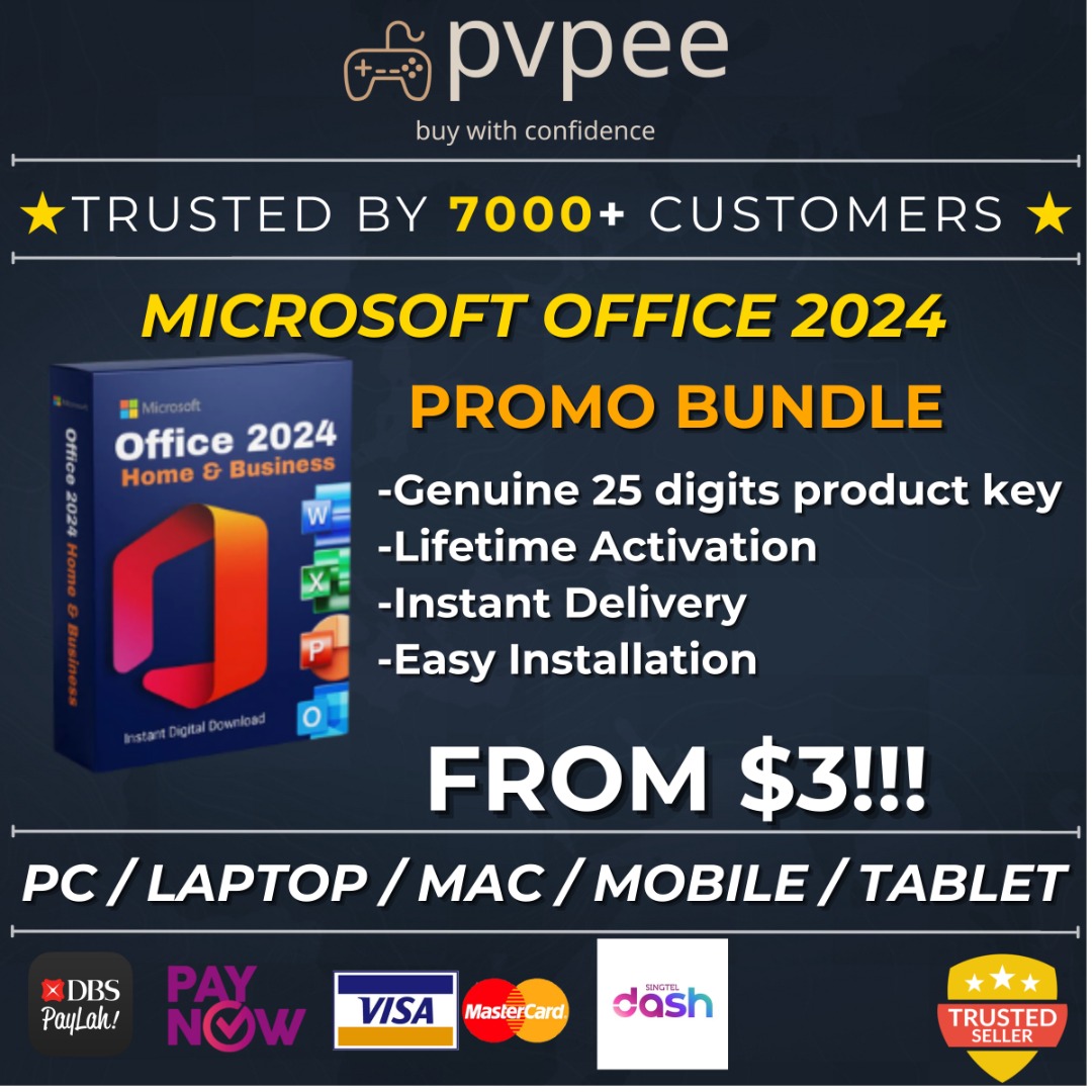 Office + Windows Key BUNDLE! Microsoft Office Professional Plus 2021/2024 | Home & Business 2021 ...
