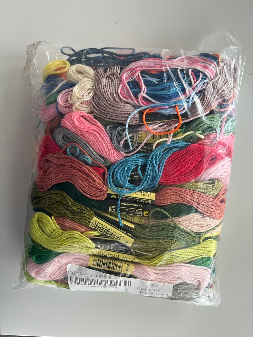 Omegacryl yarn / embroidery floss string, Hobbies & Toys, Stationery ...