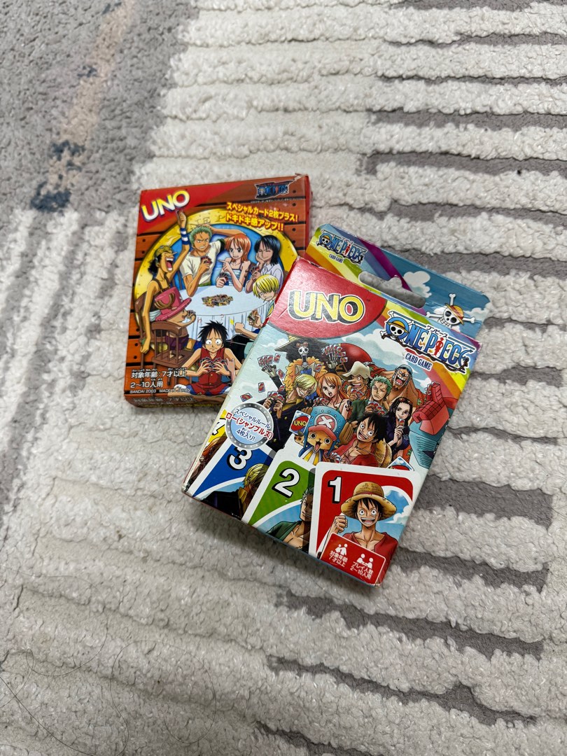 One Piece Uno Card Game Special Edition, Hobbies & Toys, Toys & Games ...