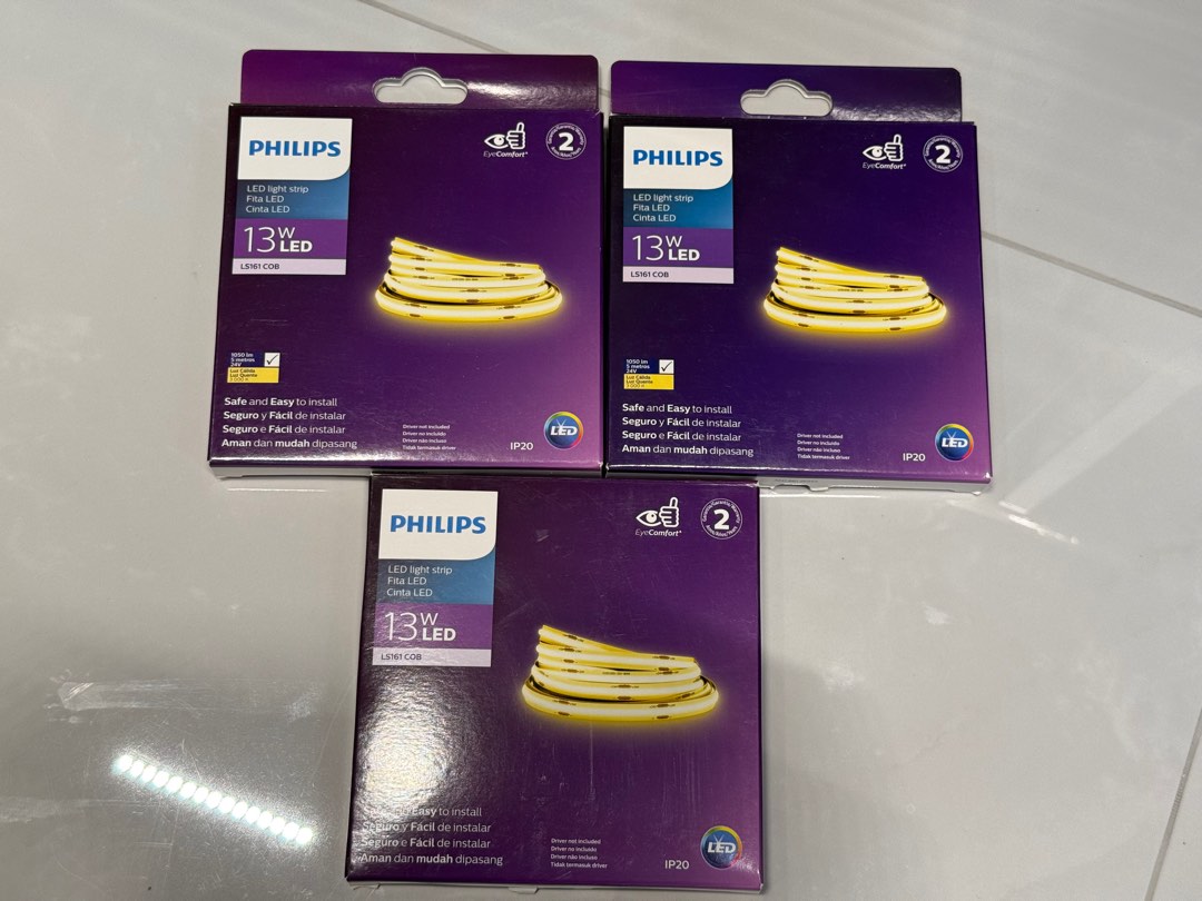 Philip LED Light Strip and Transformer, Furniture & Home Living ...