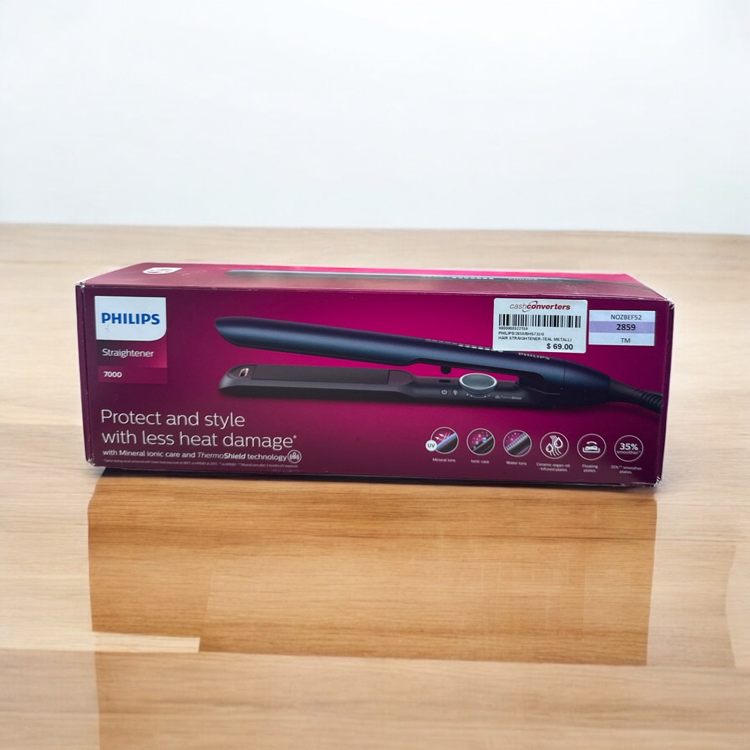 Philips BHS732/00 Straightener 7000 series,Teal Metallic, Beauty ...