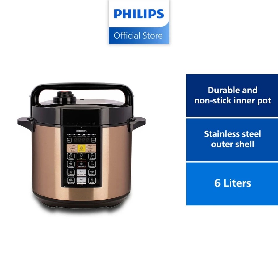 PHILIPS HD2139/60 6.0L ME COMPUTERIZED ELECTRIC PRESSURE COOKER, TV ...