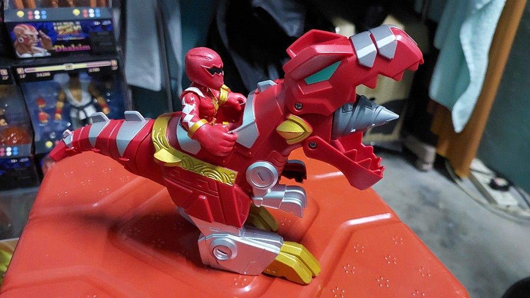 Playskool Heroes Power Rangers Red Ranger & T-Rex Zord, Hobbies & Toys ...