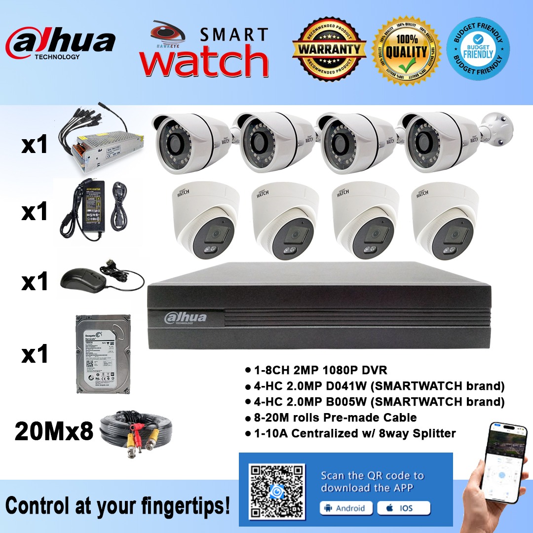 Plug-and-Play Surveillance Kit: 8-Channel DVR with 8 CCTV Cameras for ...