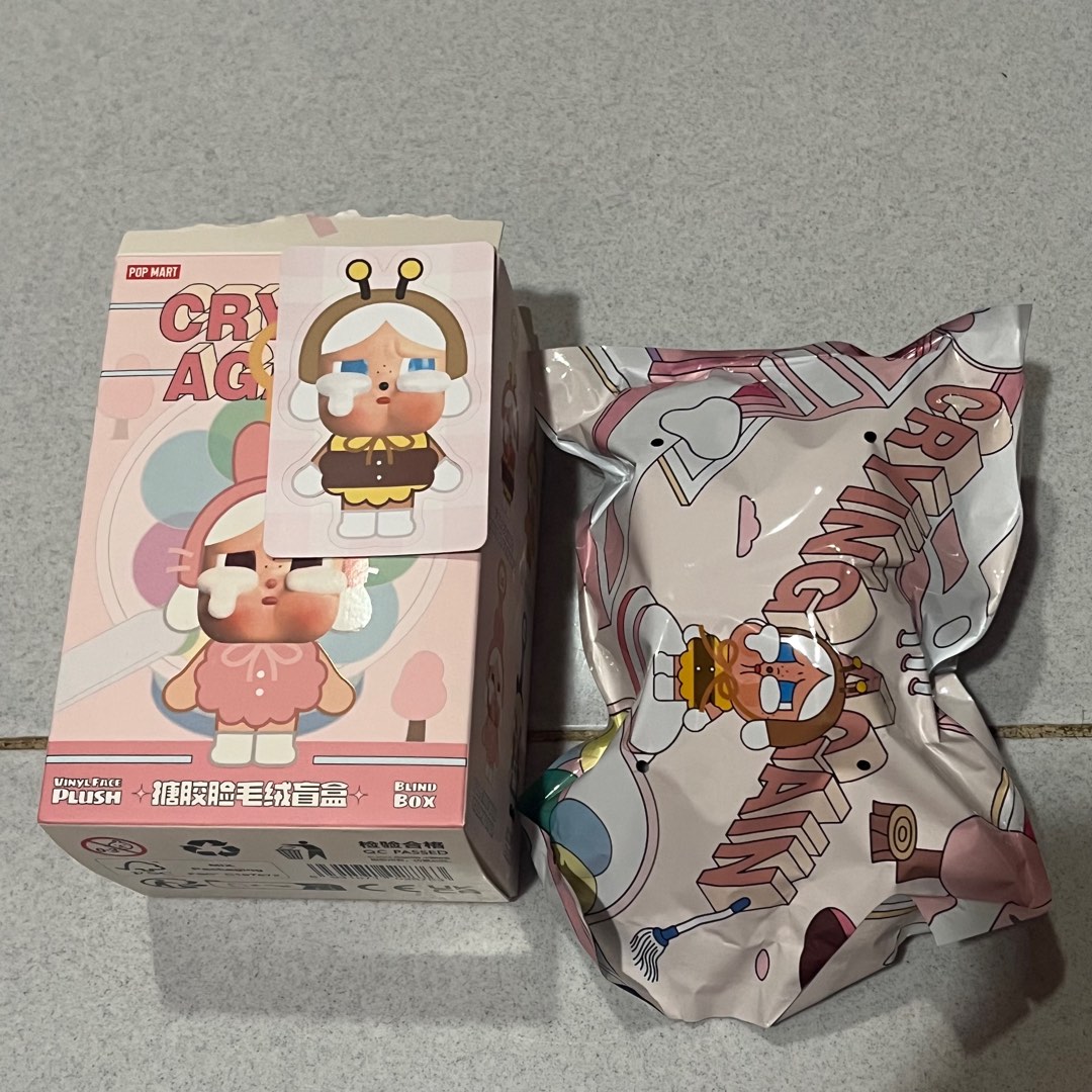 Popmart Crybaby Crying Again - Bee, Toys & Collectibles, Mainan di ...