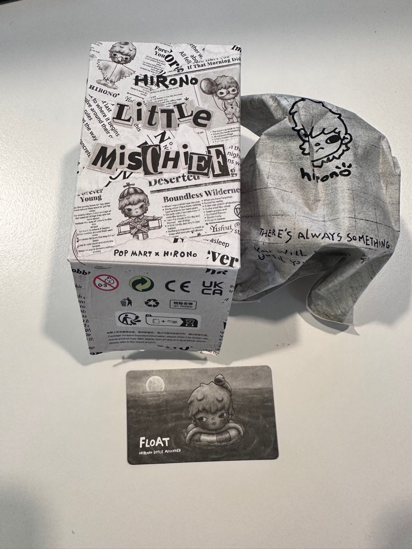 Popmart Hirono The Little Mischief Float, Hobbies & Toys, Toys & Games ...