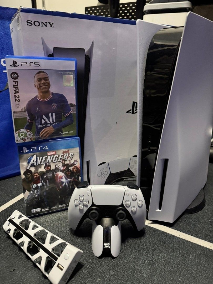 PS5 Disc with all accessories, Video Gaming, Video Game Consoles ...