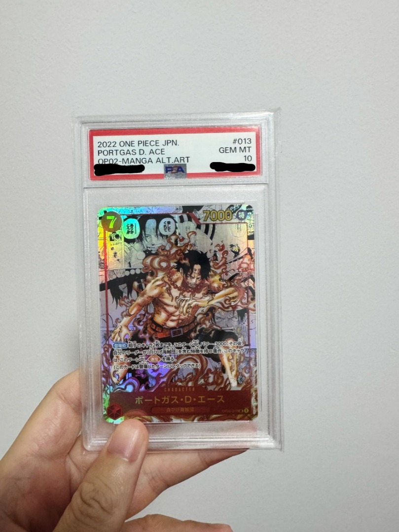 PSA 10 Ace Manga Art Rare One Piece Card Game OPTCG, Hobbies & Toys ...
