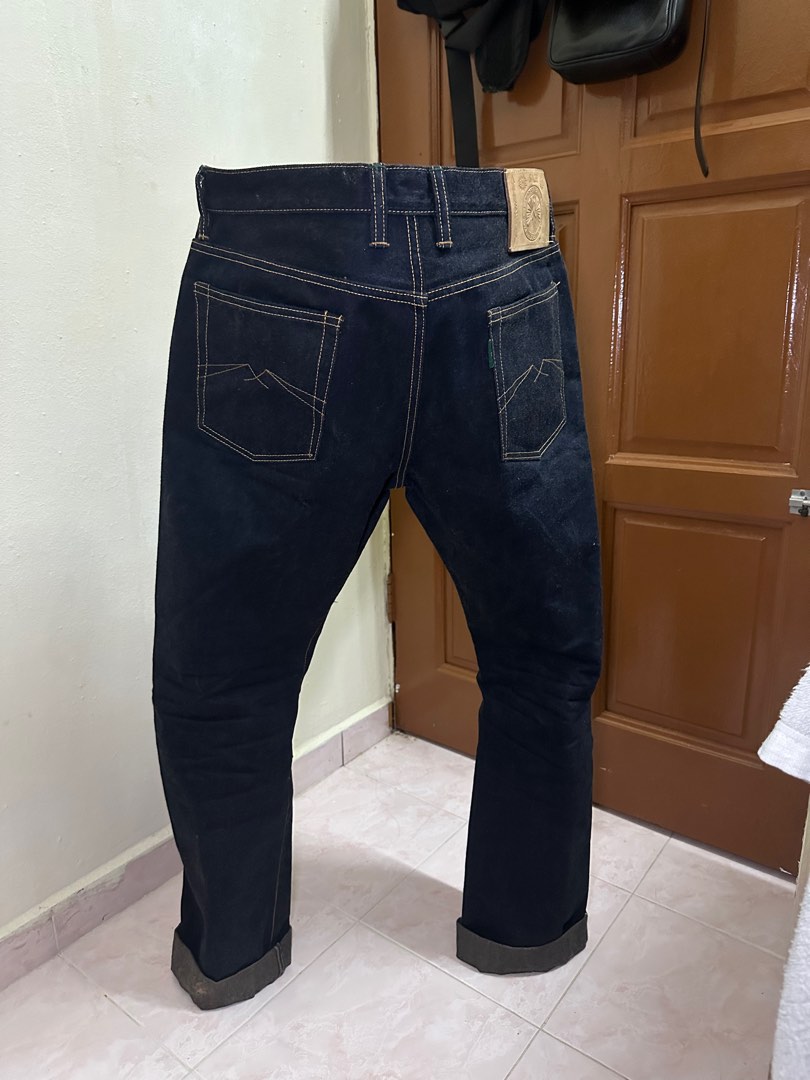 Sage denim 19oz selvedge kepala kain slim straight ranger terra, Men's ...