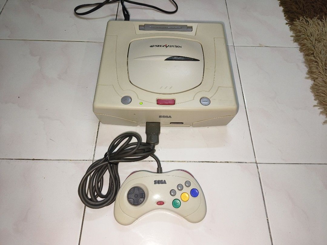 Sega Saturn White Japan, Video Gaming, Video Games, Others on Carousell