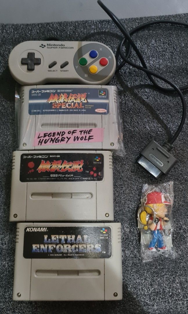 SFC SNES Fatal Fury - 3 games bundle with gamepad| Nintendo RETRO ...