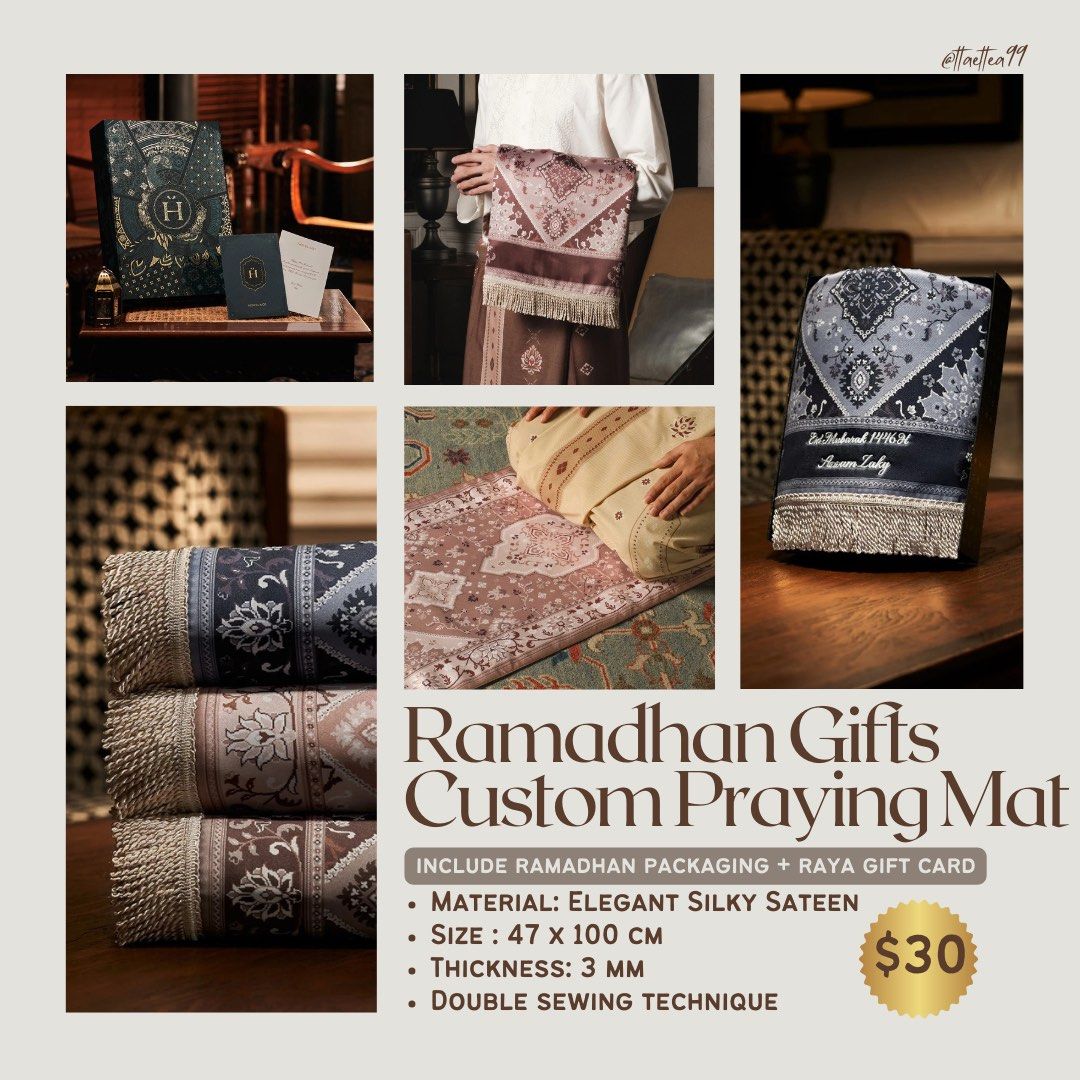 Single Praying Mats Sajadah Ramadhan Eid Mubarak Hari Raya Hampers Set ...
