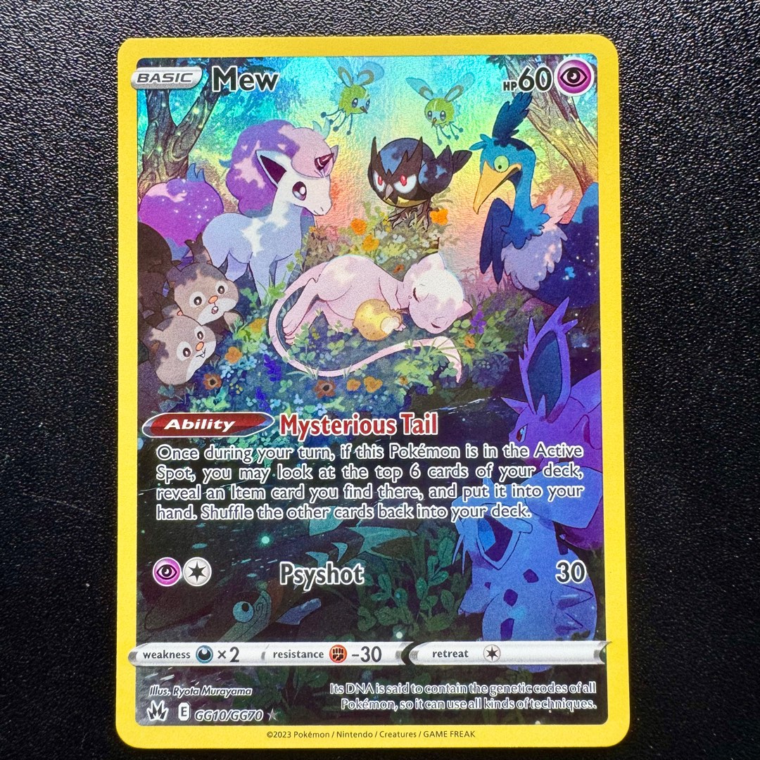 Sleeping Mew GG10/GG70 - Crown Zenith - Pokemon Cards, Hobbies & Toys ...