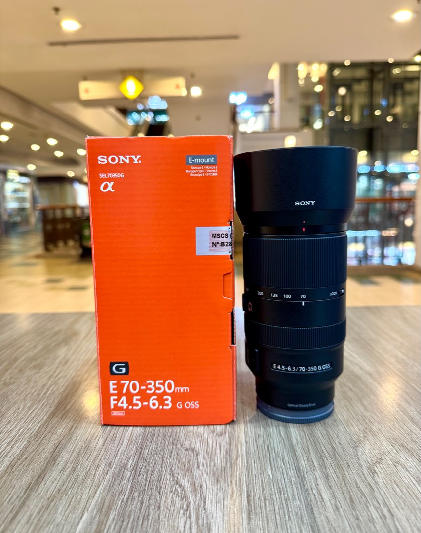 Sony E 70-350mm f4.5-6.3 G OSS lens (99.9% new) Sony Malaysia warranty ...