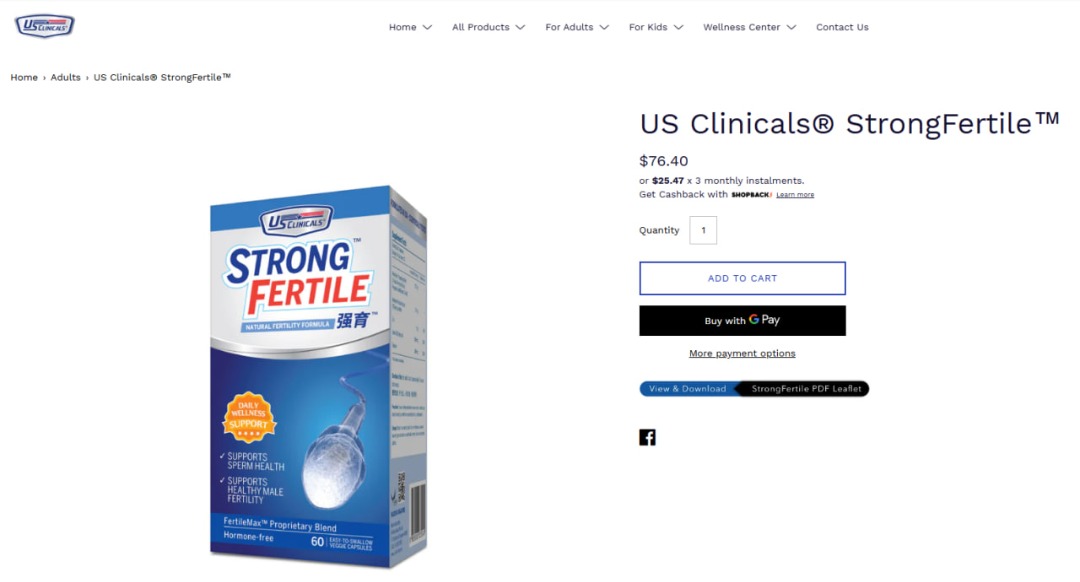 Strong FERTILE (Performance in BED), Health & Nutrition, Health ...