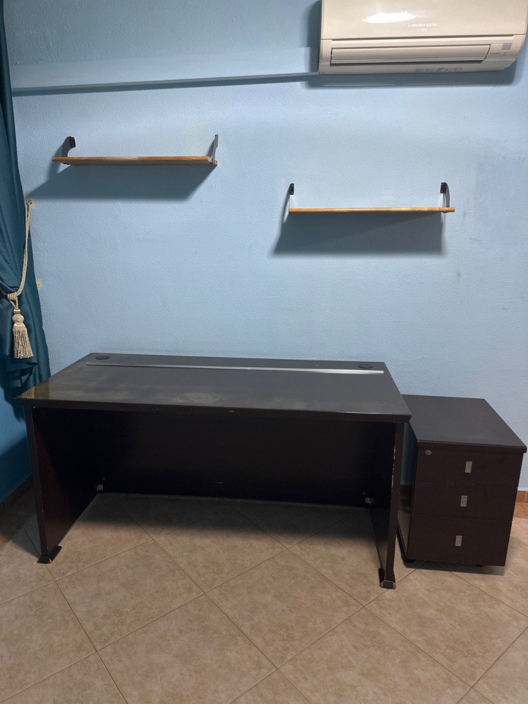 Study Table approx 1.6m wide, Furniture & Home Living, Furniture ...