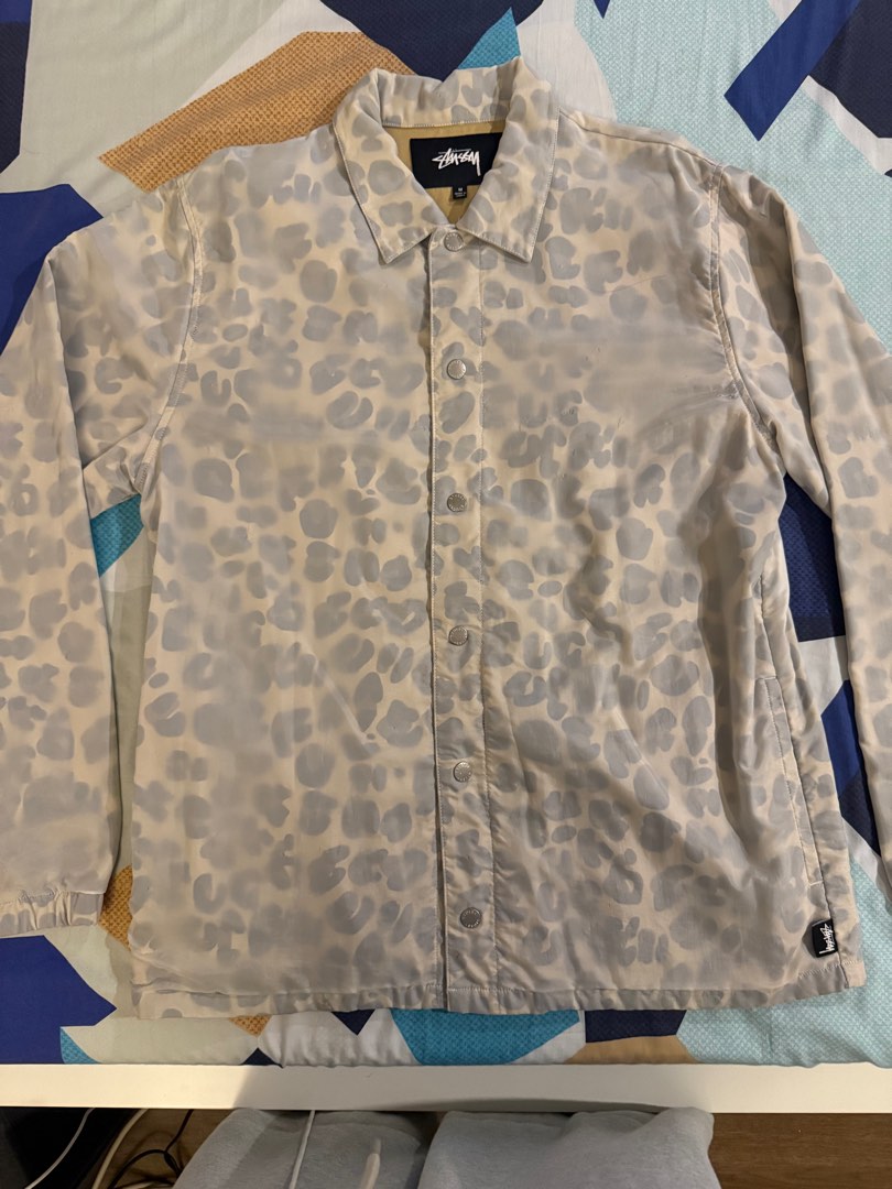AUTHENTIC Stussy Leopard Jacket, Men's Fashion, Coats, Jackets and ...