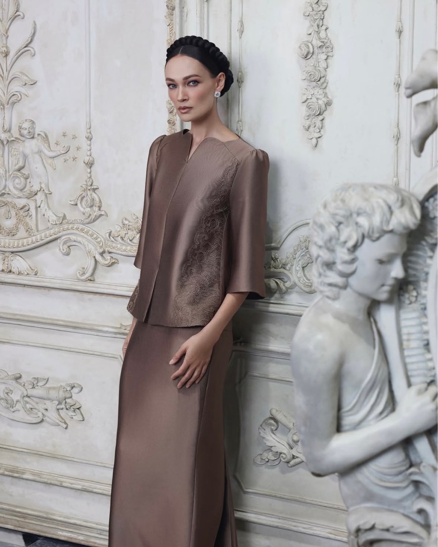 TEH FIRDAUS LAYLA IN CACAO (RICH BROWN), Women's Fashion, Dresses ...